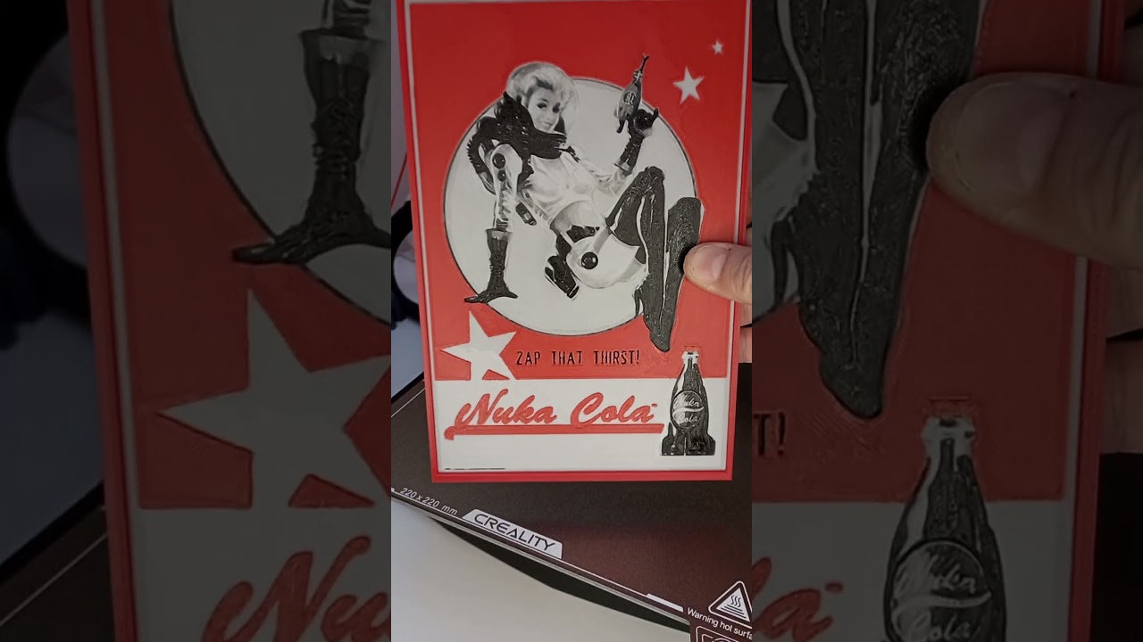 Nuka Cola - Fallout #hueforge #stampa3d #art #nukacola #nukaworld #ender3v3ke #3dprinting