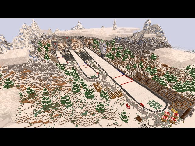 Kompleks Skoczni - Ski Jumping Complex (100% WORKING ELYTRA NO MODS) PL Minecraft Map