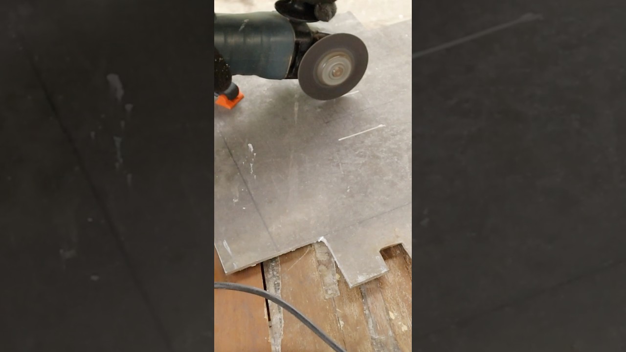 Marking and cutting stainless steel sheet for decoration | Precision metalworking #Shorts