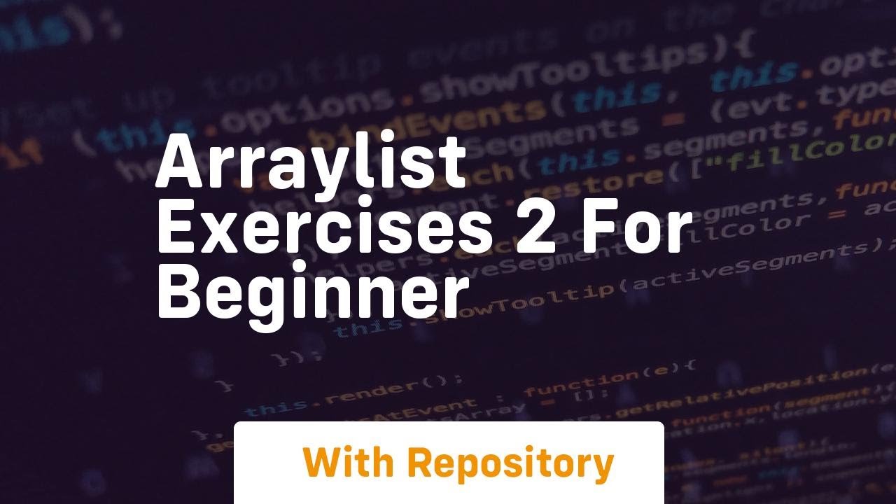 Arraylist exercises 2 for beginner