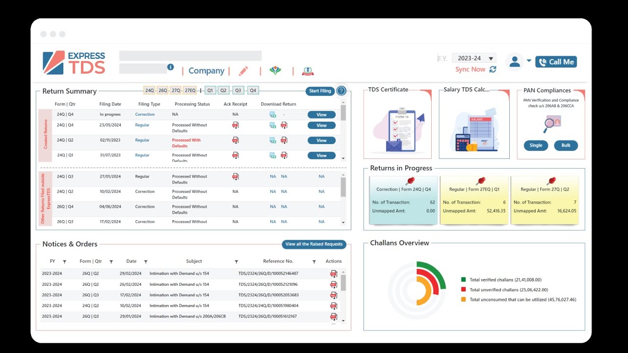 Prepares #TDS Returns 2X Faster | Dashboards | #ExpressTDS