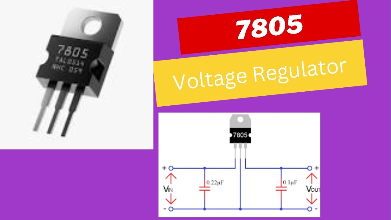 7805 Voltage Regulator IC Simple circuit - Working Function Simulation