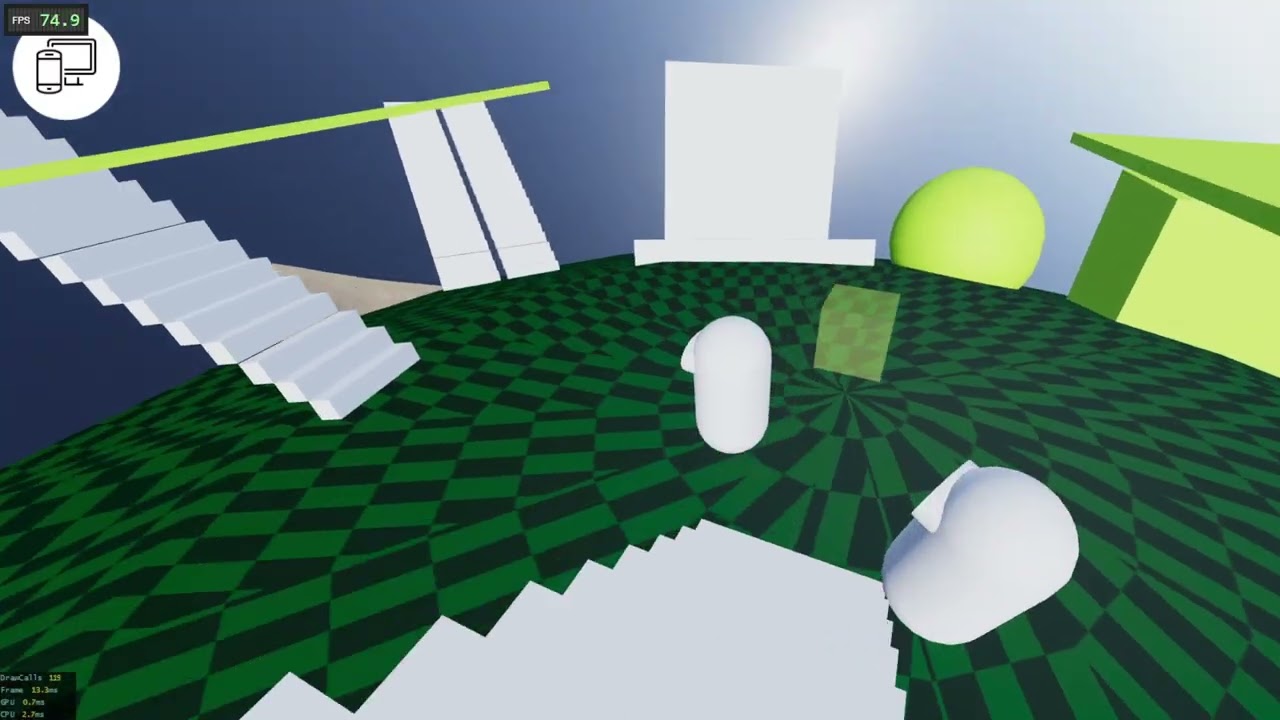 Kinematic Character Controller for Babylon.js, Three.js, PlayCanvas