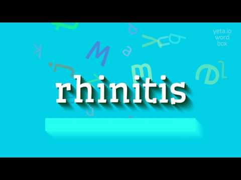 How to say "rhinitis"! (High Quality Voices)