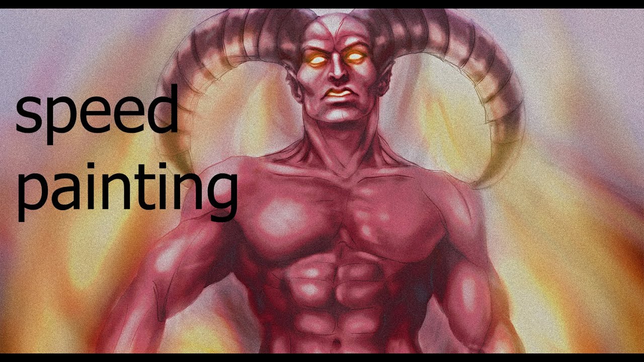 speed painting: the devil