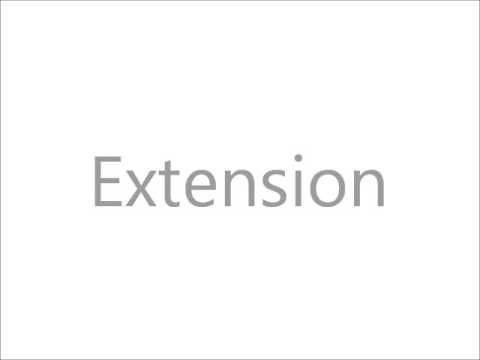 How To Pronounce Extension