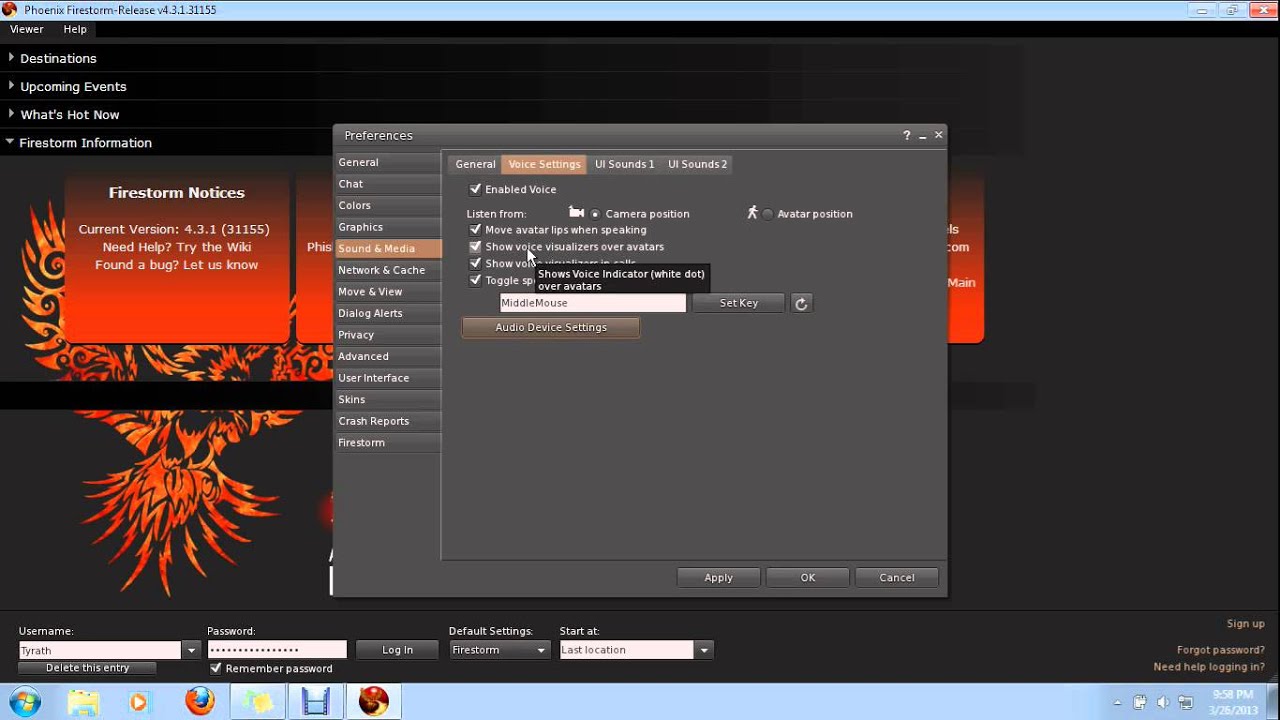 Firestorm for Second Life + Basic Game Play