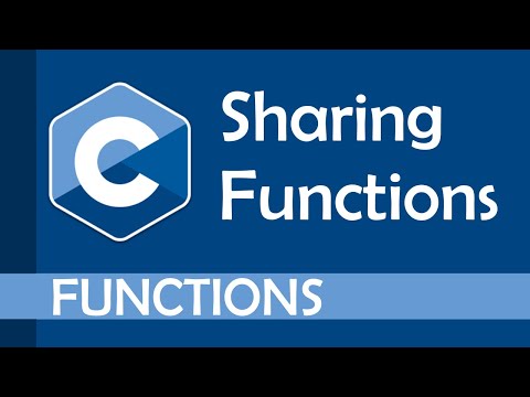 Sharing functions between files in C