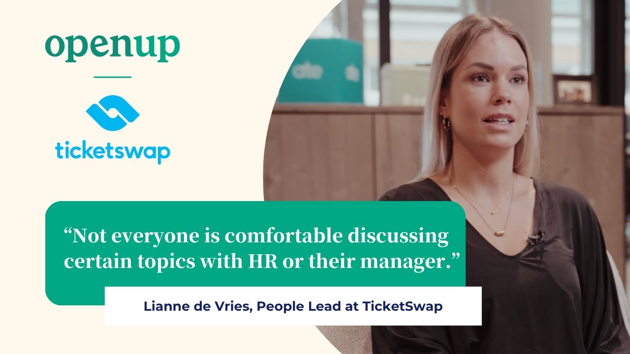 Case study TicketSwap: OpenUp’s role in shaping TicketSwap’s well-being strategy, three years on