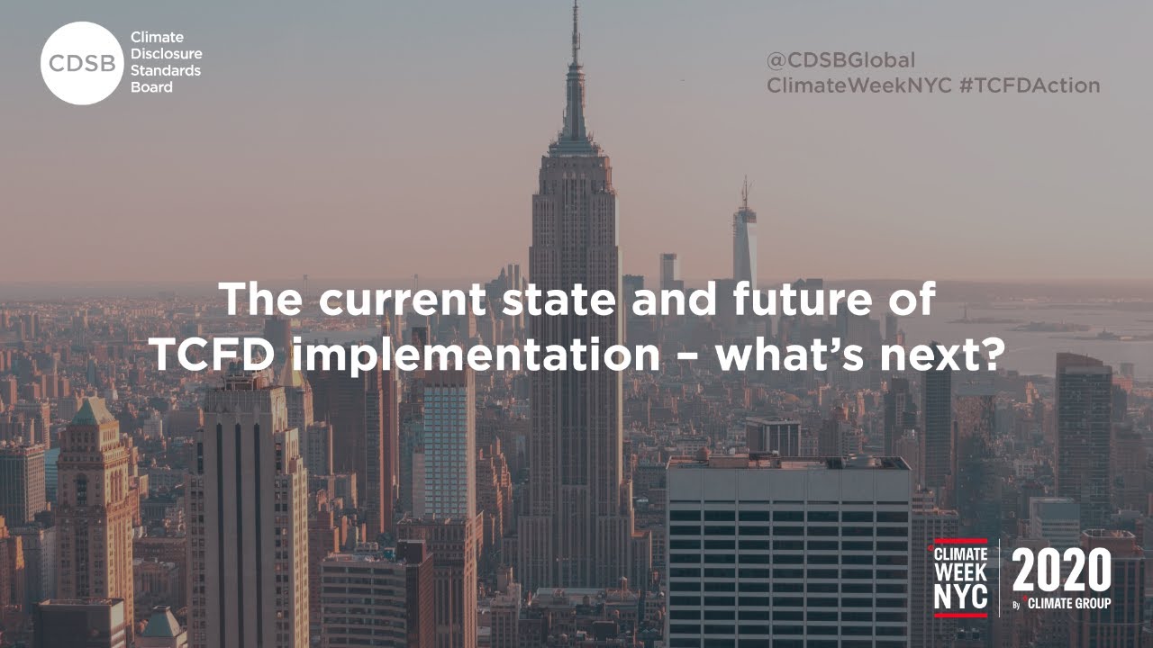 The current state and future of TCFD implementation – what’s next?