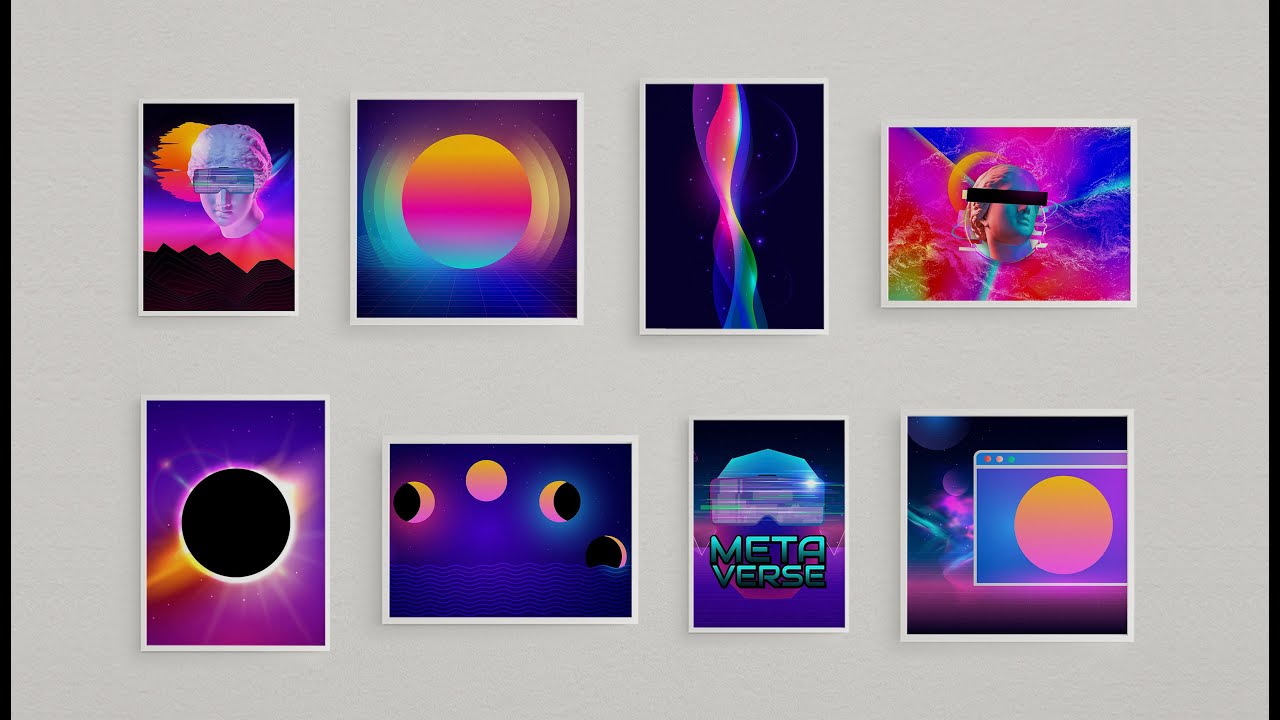 Psychedelic Vaporwave Aesthetic NFTs Collection At OpenSea.io