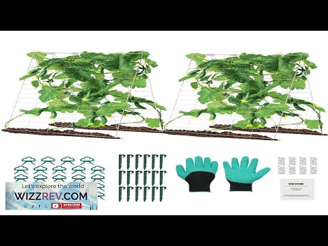 A-Frame Cucumber Trellis 35" x 55" Foldable Metal Garden Trellis Review