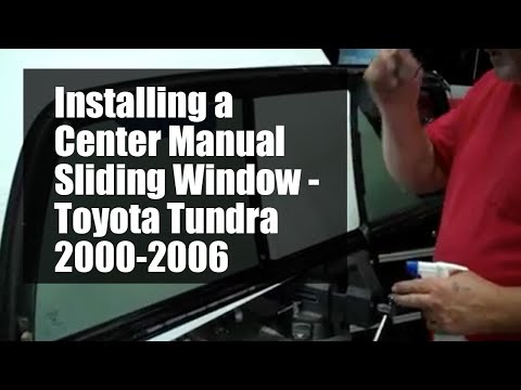 2000-2006 Toyota Tundra back window Center Glass replace