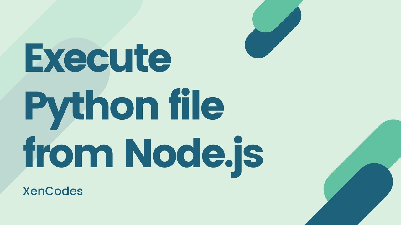 Easily execute python files from Node.js