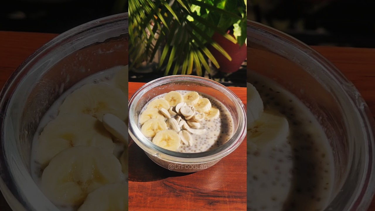 Banana Chia Pudding – Healthy & Delicious 🥣🍌 #healthyrecipes #banana #chiaseeds