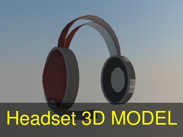 Headset 3D Model - FlatPyramid