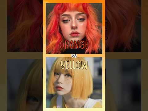 Orange 🧡 vs Yellow 💛 #aesthetic #cute #style #trending #colors