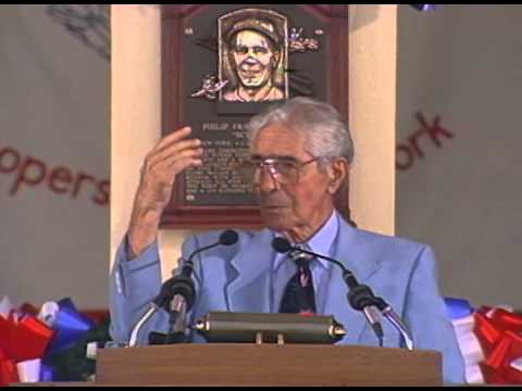 Phil Rizzuto’s Hall of Fame induction speech – Archived Innings