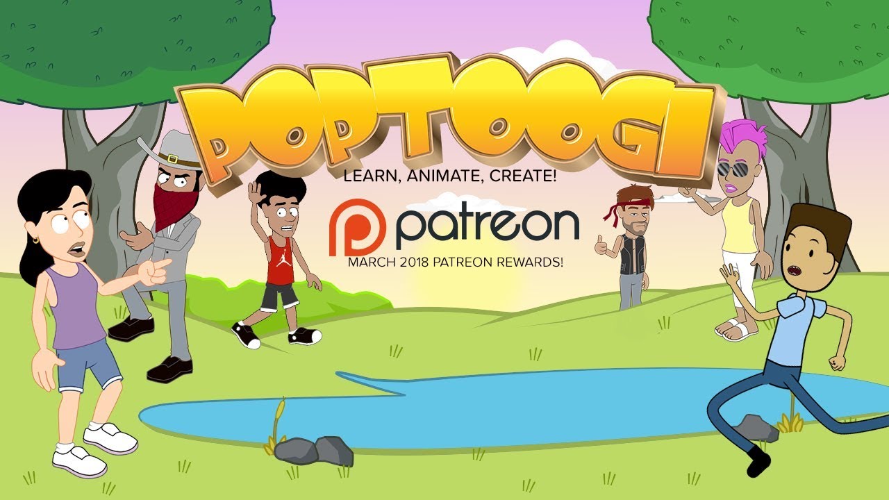 Poptoogi March Patreon rewards overview