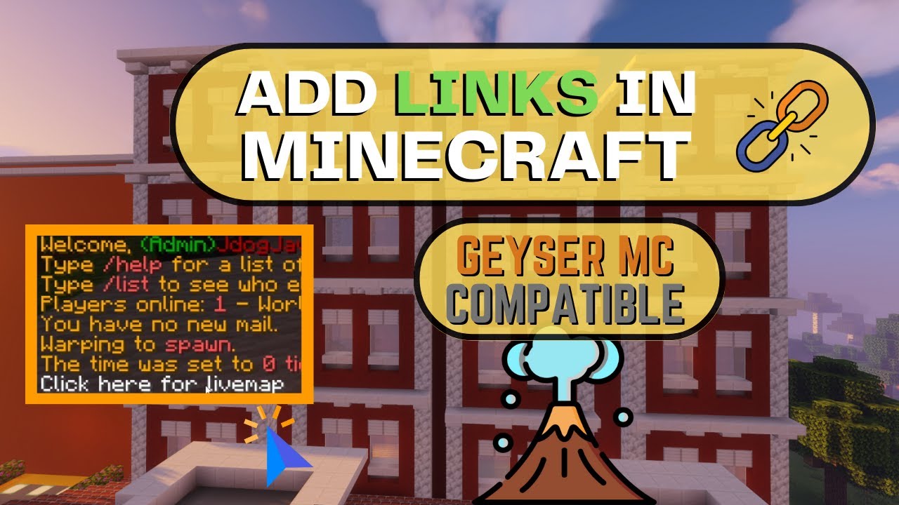 Add Working Clickable Links in Minecraft | Java Only