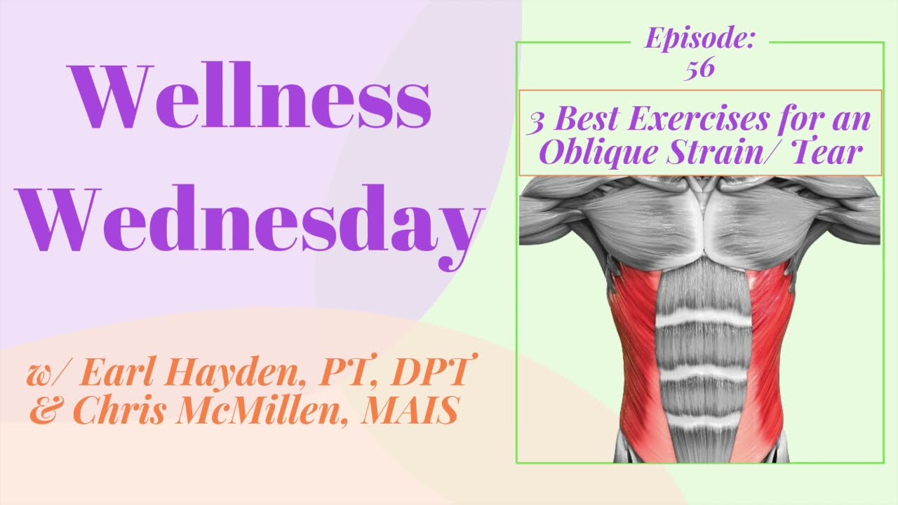 3 Best Exercises for an Oblique Strain/Tear (Wellness Wednesday #56)