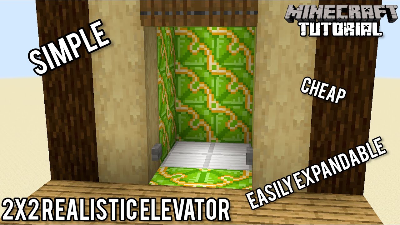 2x2 Multifloor Realistic Elevator | Minecraft 26.1 Redstone Tutorial