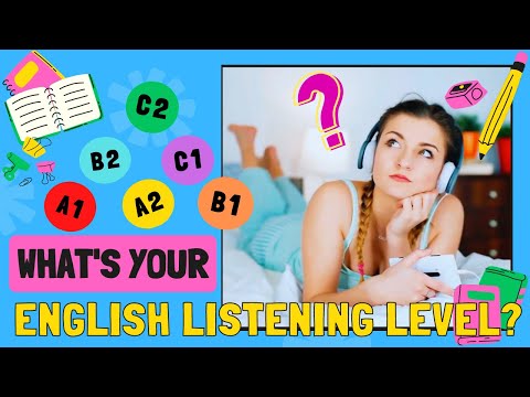 English listening test, A1, A2, B1, B2, C1, C2! #test #listening