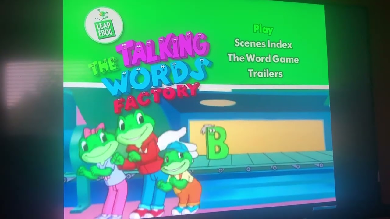 LeapFrog: The Talking Words Factory 2003 DVD Menu