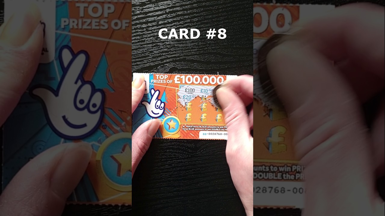 WIN! £100,000 ORANGE DOUBLER National Lottery Scratch Card UK Scratchcard