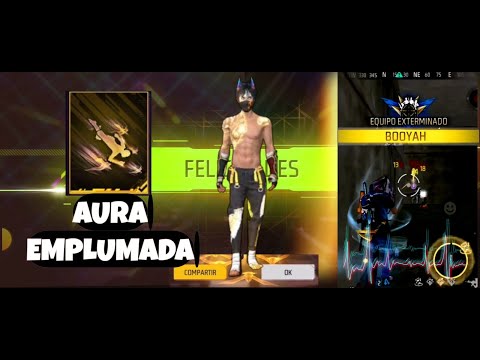 AURA EMPLUMADA FREE FIRE 😱*Recargando y Sorteo de PASE BOOYAH*💎