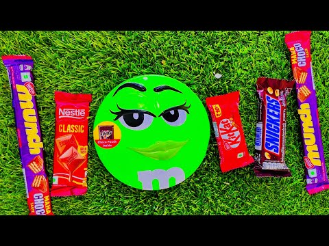 Satisfying video ASMR unboxing Gaint sweets Rainbow chocolate