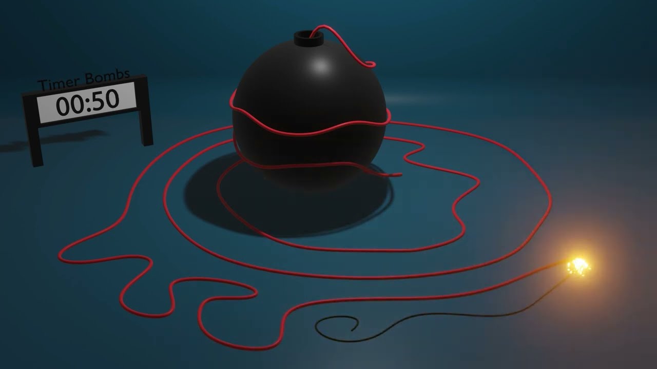1 Minute 3D Bomb Timer