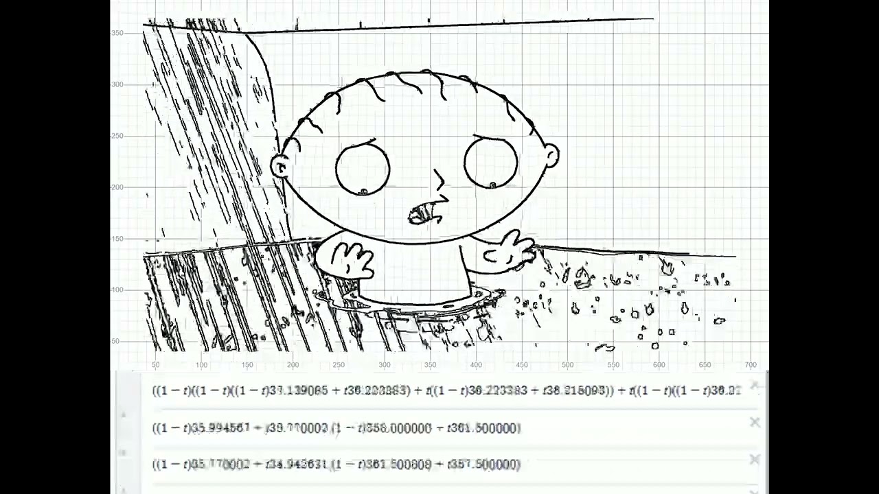 Using Desmos functions to recreate an animation. #draw #function #math #mathart 