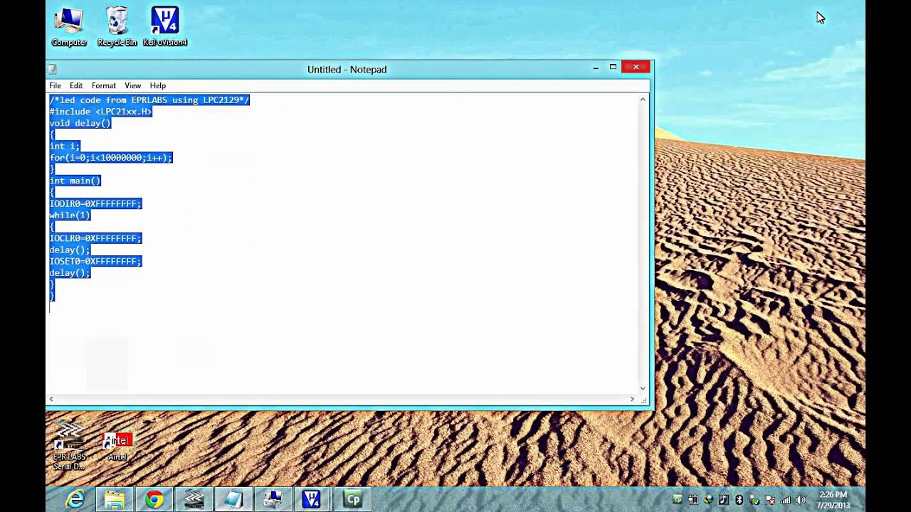 Programming and flashing LPC2129 using Flash Magic - tutorial from EPRLABs