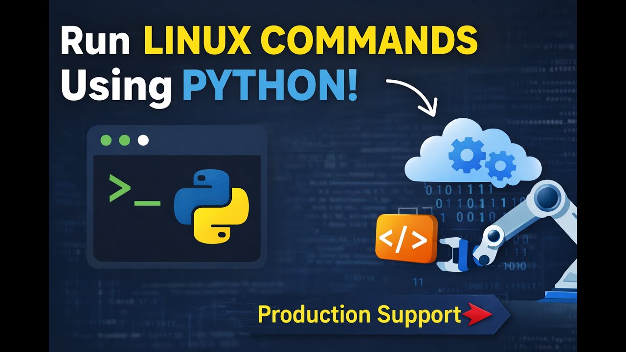 Python for Production Support | Execute Linux Commands Using Python (Real Automation)