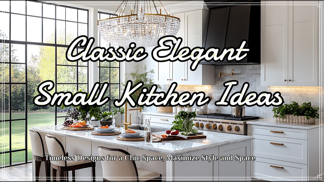 Classic Elegant Small Kitchen Ideas: Timeless Designs for a Chic Space, Maximize Style and Space