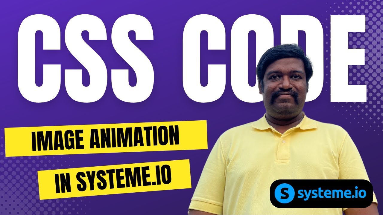 Systeme.io - Adding Animation To An Image Using CSS Code