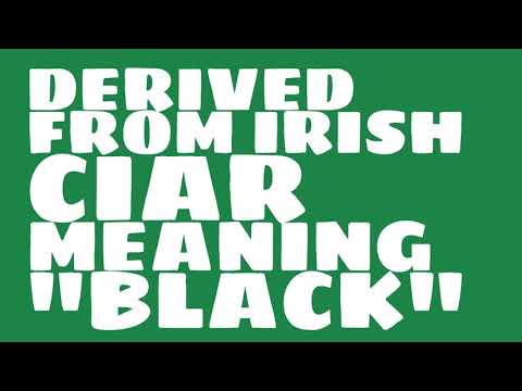 What is the origin of the name Ciar?
