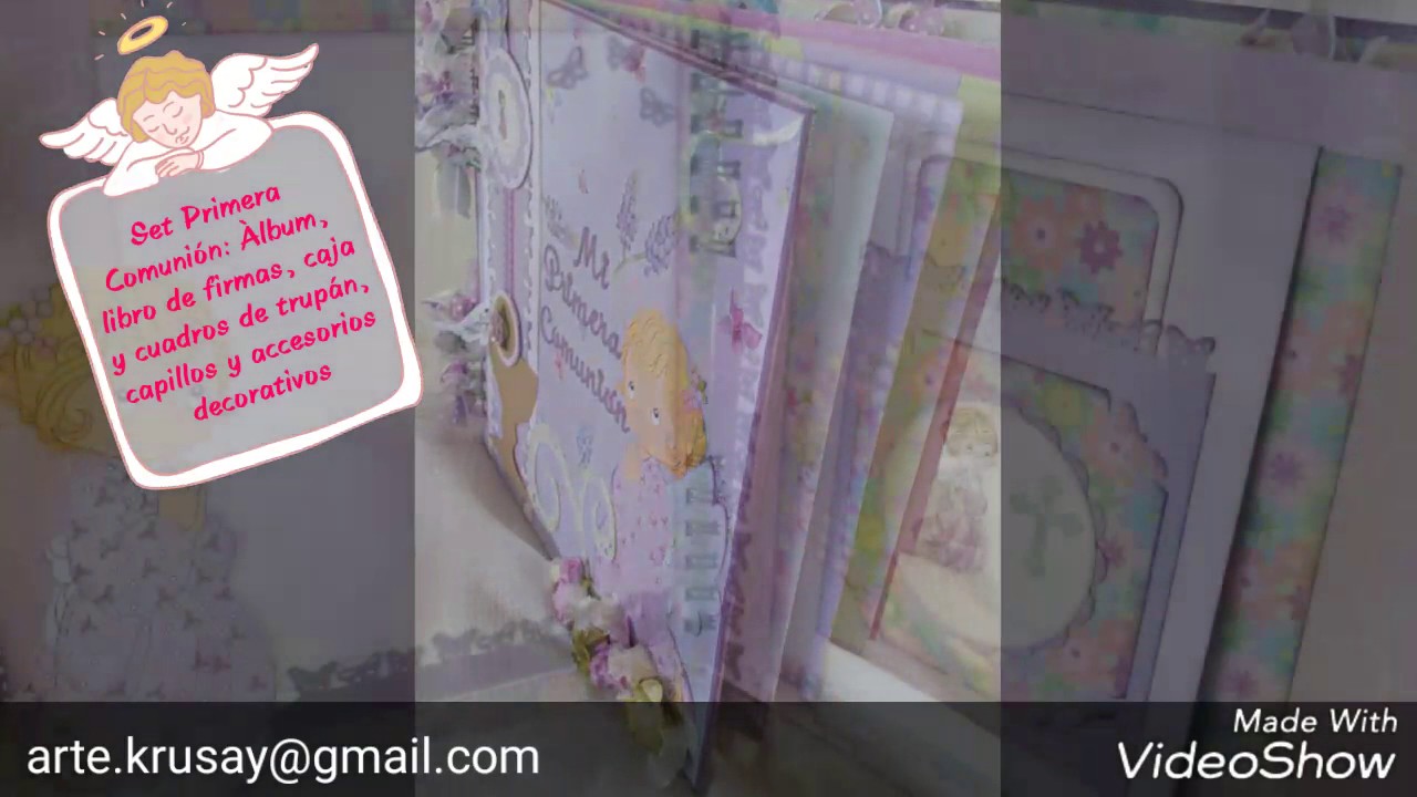 Kit de Primera Comunión Niña en scrapbook