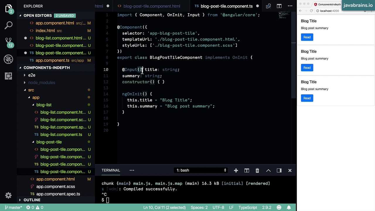 Angular Components In Depth 5 - Input