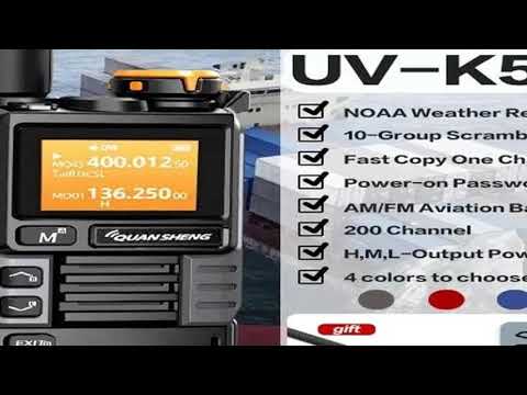 Quansheng UV-K6 Upgrade UV-K5 (99) Interphone 5W Air Band Radio Tyep C Charging UHF VHF DTMF FM Scra