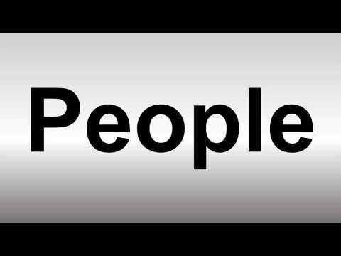 How to Pronounce People