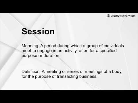 Session Meaning