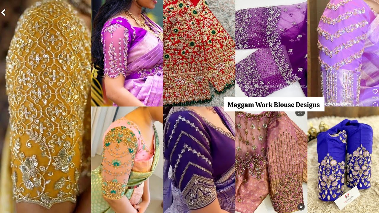 ❤️Bridal Heavy Maggam Work Blouse Designs|Aari style Work Designs|Latest Blouse Design #maggamwork