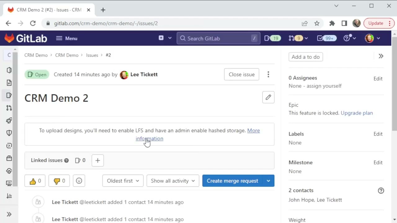 GitLab Customer Relations Management Highlights
