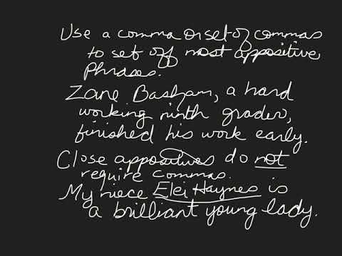 English 9—Restrictive and Nonrestrictive Elements & Appositives