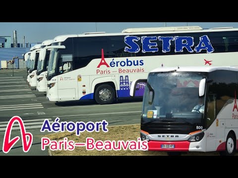 Beauvais Tillé airport to Paris city center (Porte Maillot) By Bus(One way ticket price is €18)【4K】