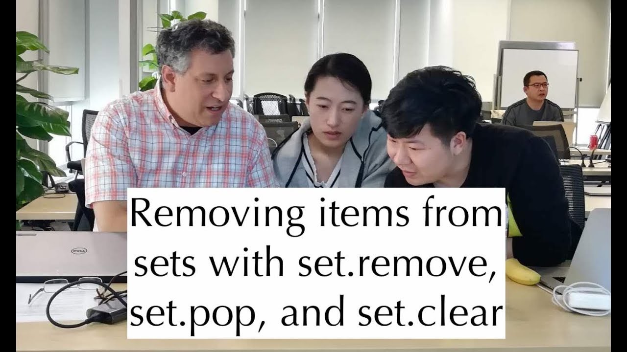 Python standard library: Removing items from sets