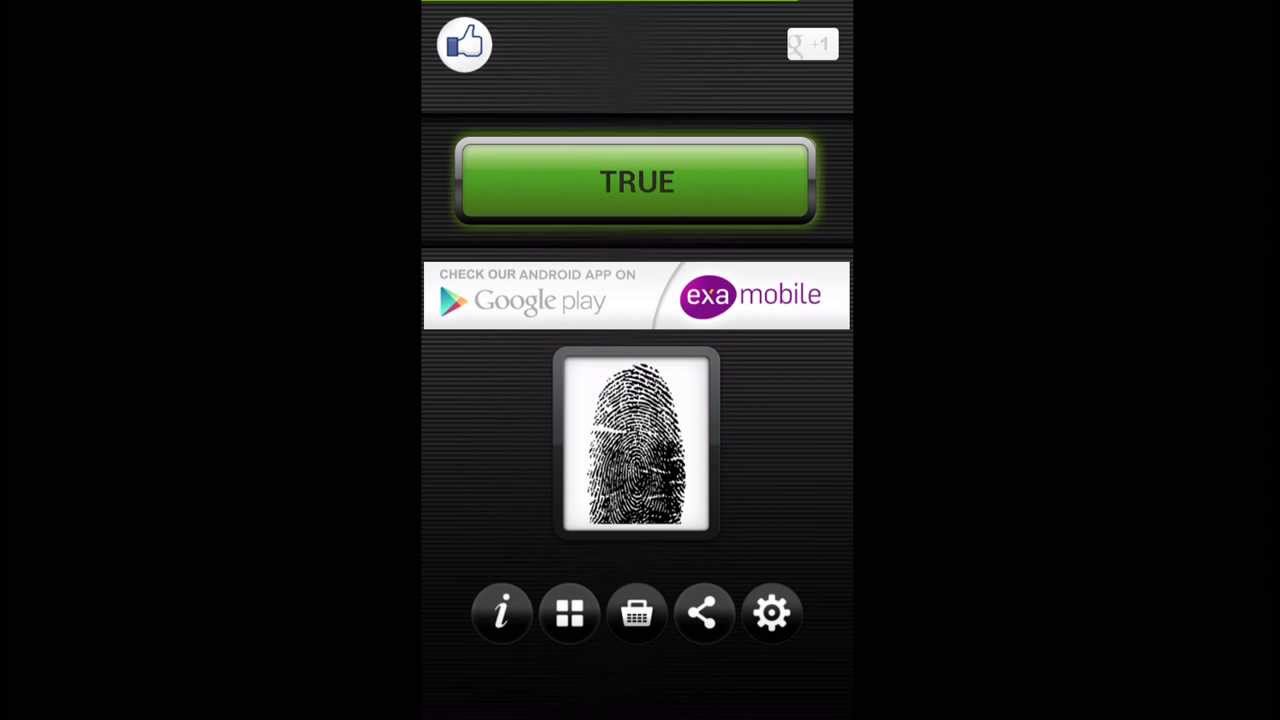 Fingerprint Lie Detector - Android App