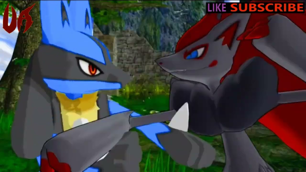 Zoroark vs Lucario MMD Pokemon Fan Animation